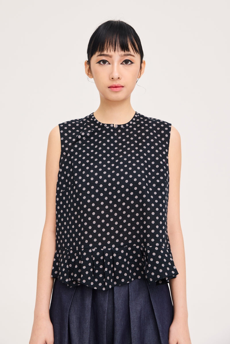 TP Uneven Hem Dots – Tong Tong Friendship Store